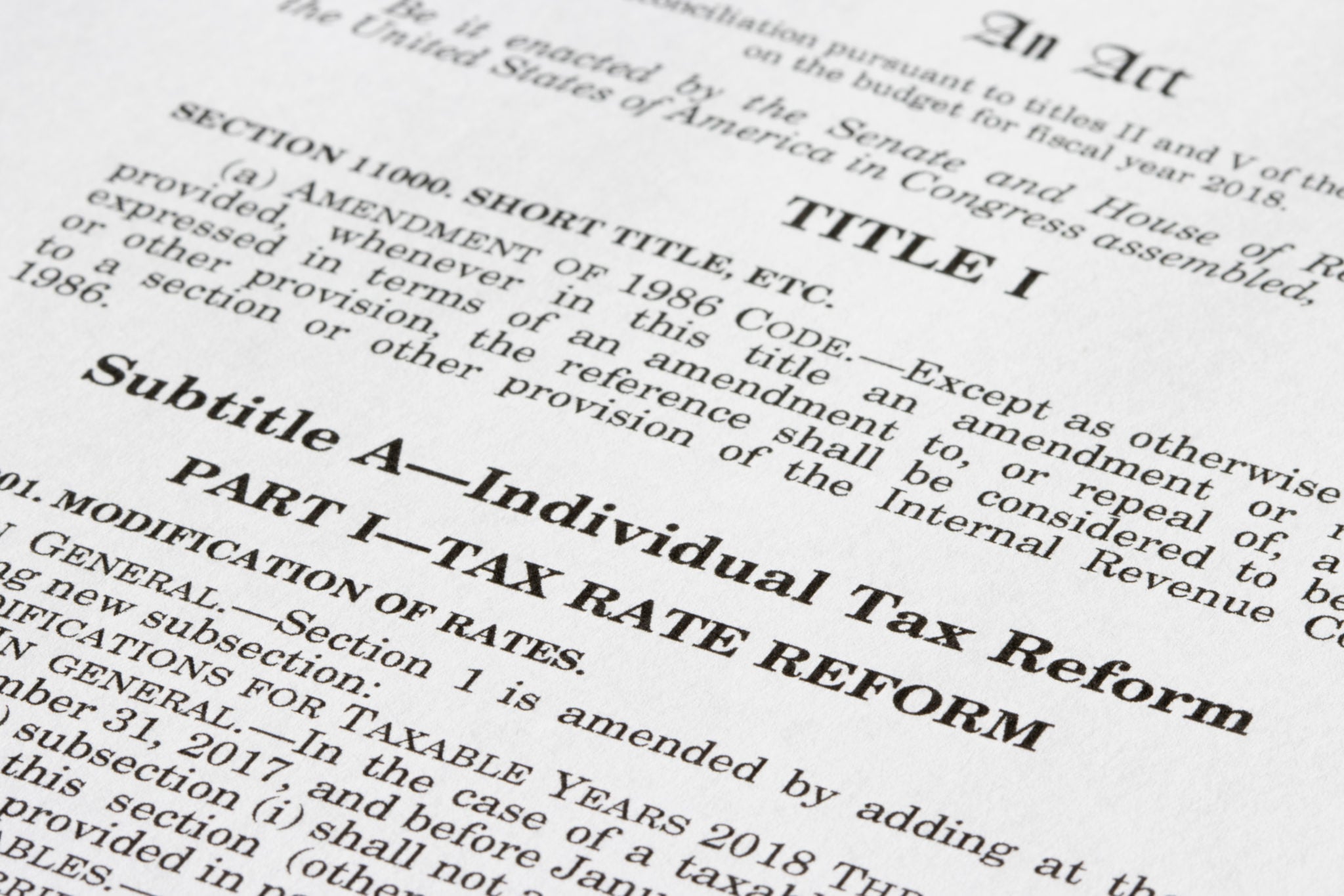 The 2025 Tax Debate: The Big Picture for Individual Taxes in TCJA