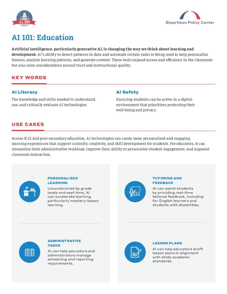 AI Fact Sheets • Bipartisan Policy Center